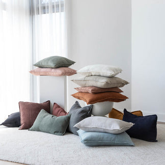 Slate Luca® Linen Cushion | Eadie Lifestyle