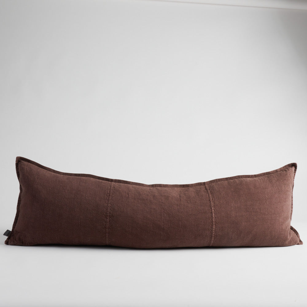 Luca® Linen Long Lumbar - Chocolate – Eadie Lifestyle