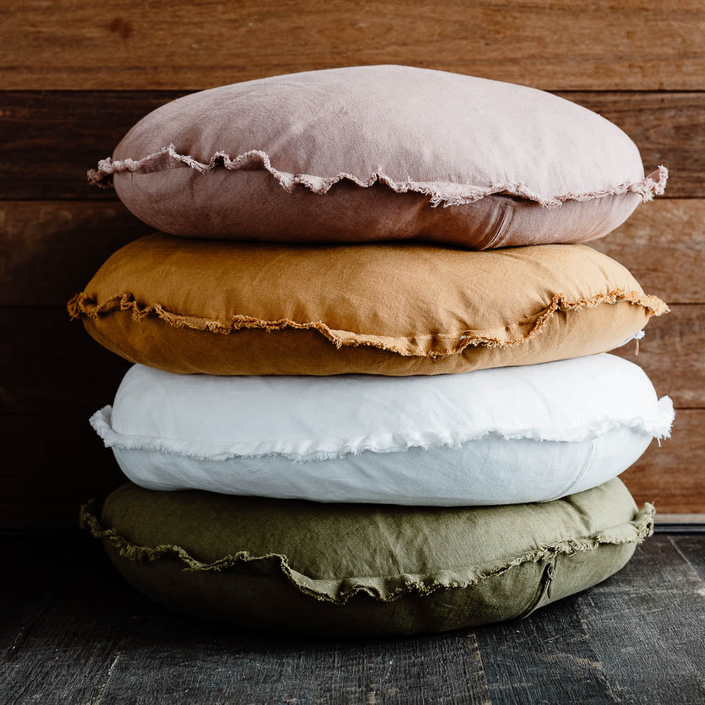 Lulu Linen Cushion - Off White – Eadie Lifestyle