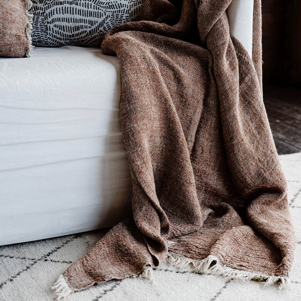 Tabako Linen Throw – Eadie Lifestyle