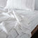 Carter French Linen Fitted Sheet - Off White w' Charcoal Fine Stripe ...